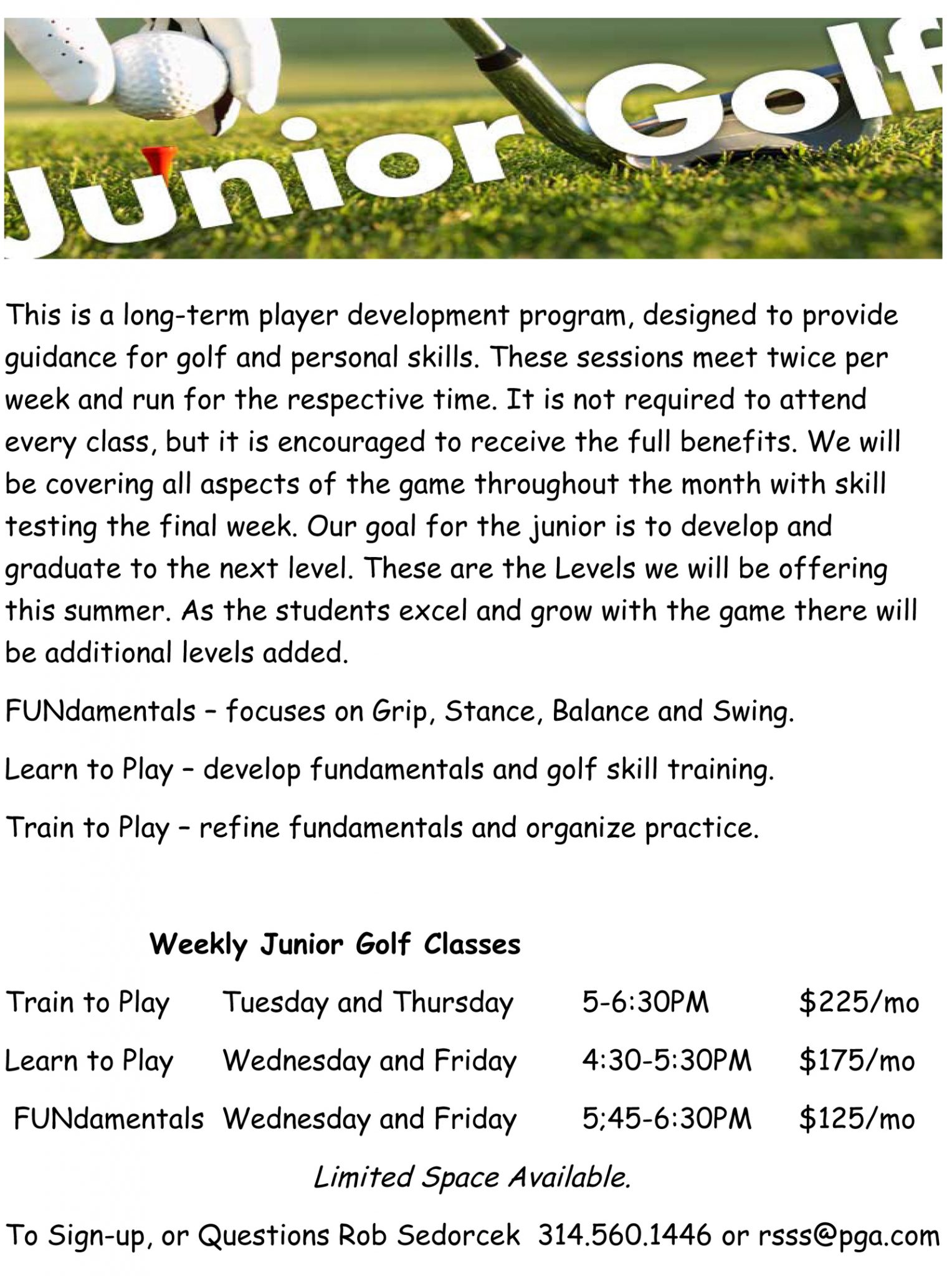 Golf Instruction – Rob Sedorcek Golf – Golf Coaching St. Louis, Missouri