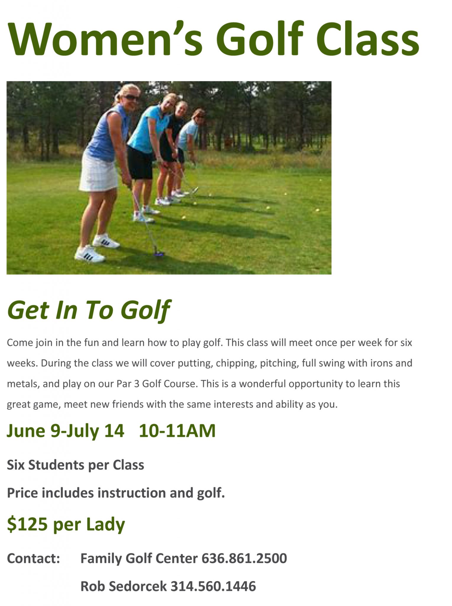 Golf Instruction – Rob Sedorcek Golf – Golf Coaching St. Louis, Missouri